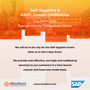 Sapphire & ASUG Annual Conference - ITRadiant